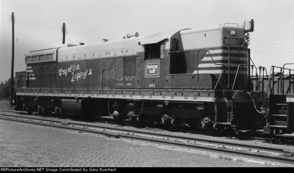 CBQ SD7 #401 - Chicago, Burlington & Quincy
